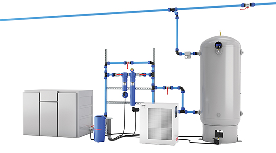 Compressed air systems store