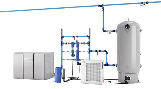 How to design the most efficient compressed air system