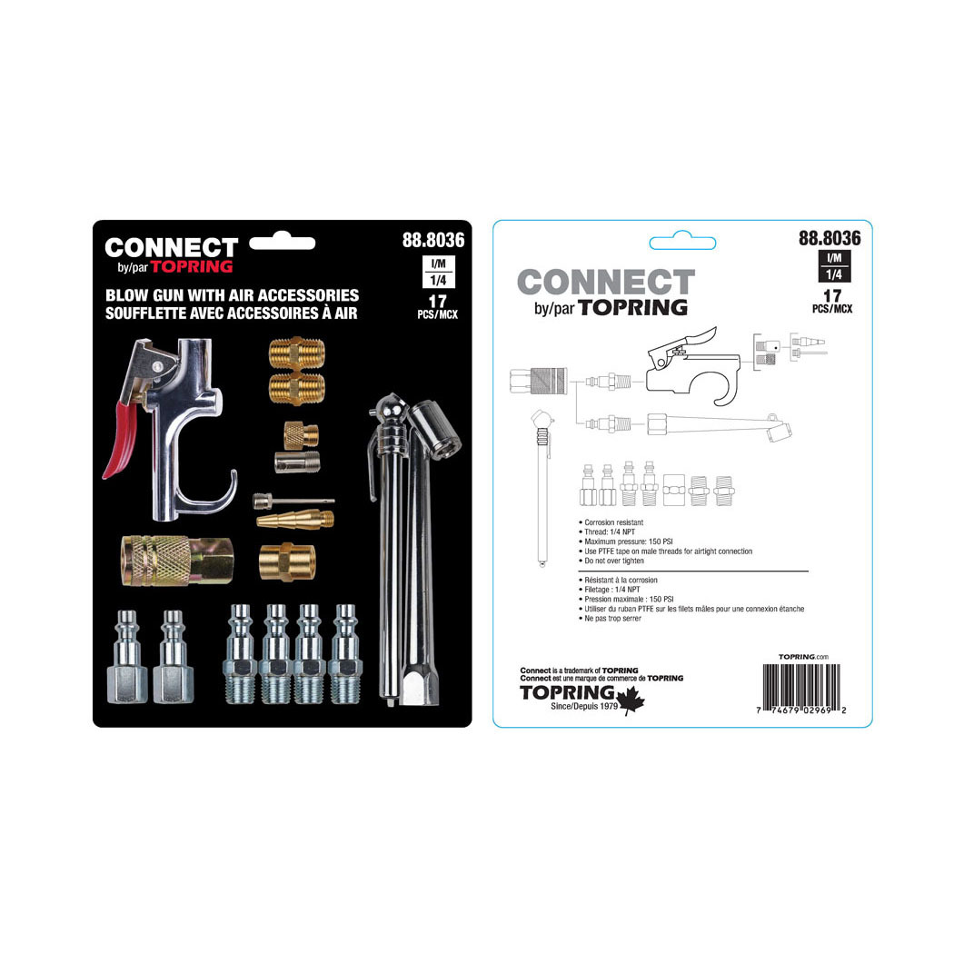 Topring | Experts in Compressed Air Systems | 1/4 Industrial Blow Gun ...