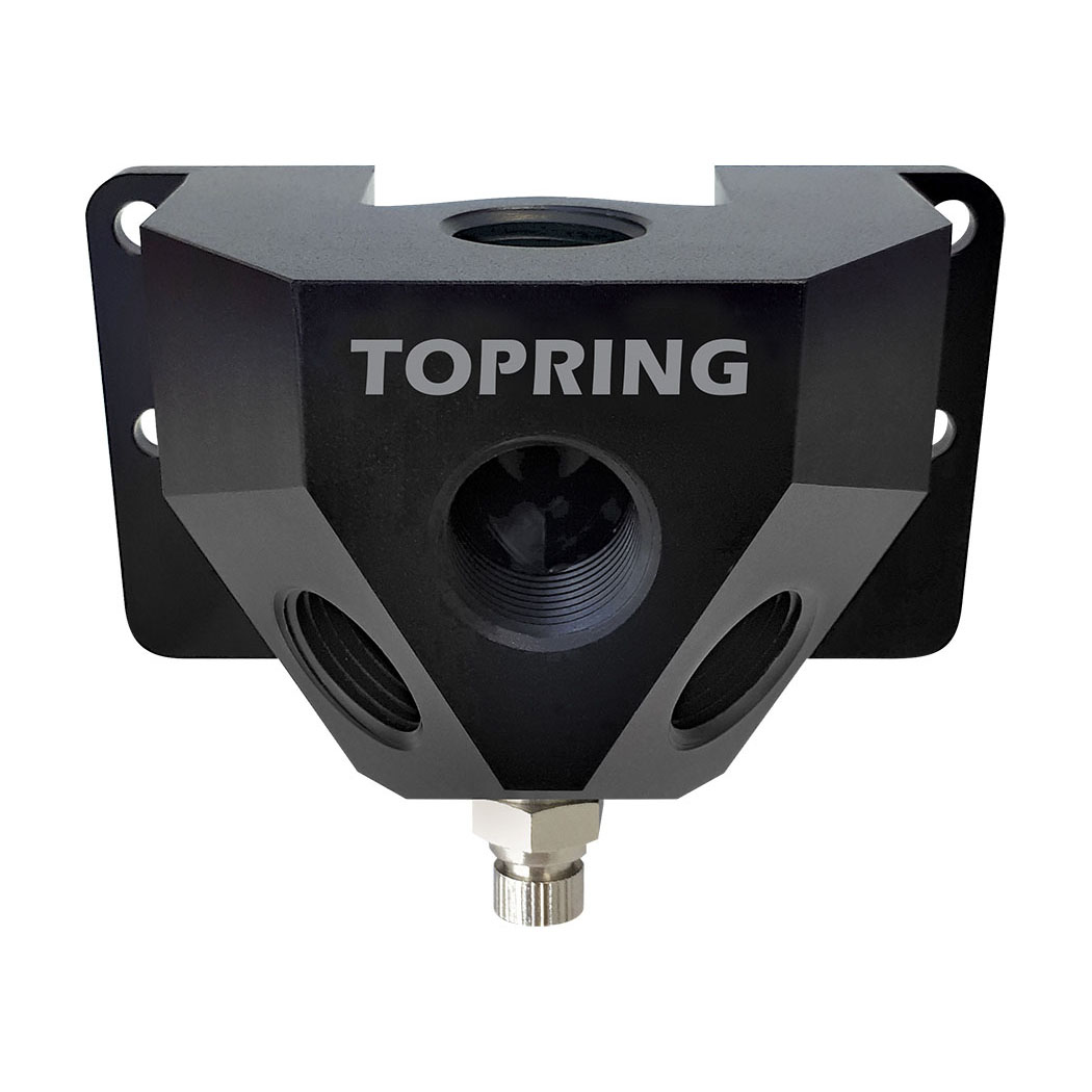 Experts en réseaux d'air comprimé | Topring | Distributeur mural en aluminium 3/4 (F) NPT avec 3 ...